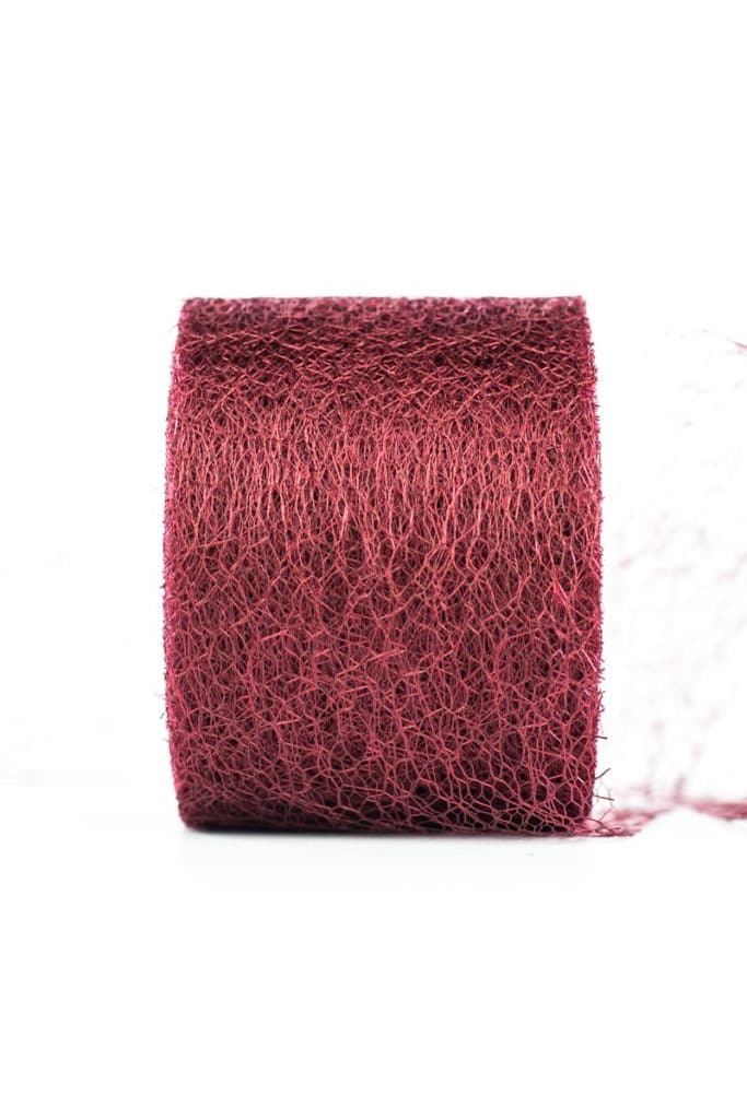 Netzband, bordeaux, 70 mm breit | Netzband von Dekoband Discount